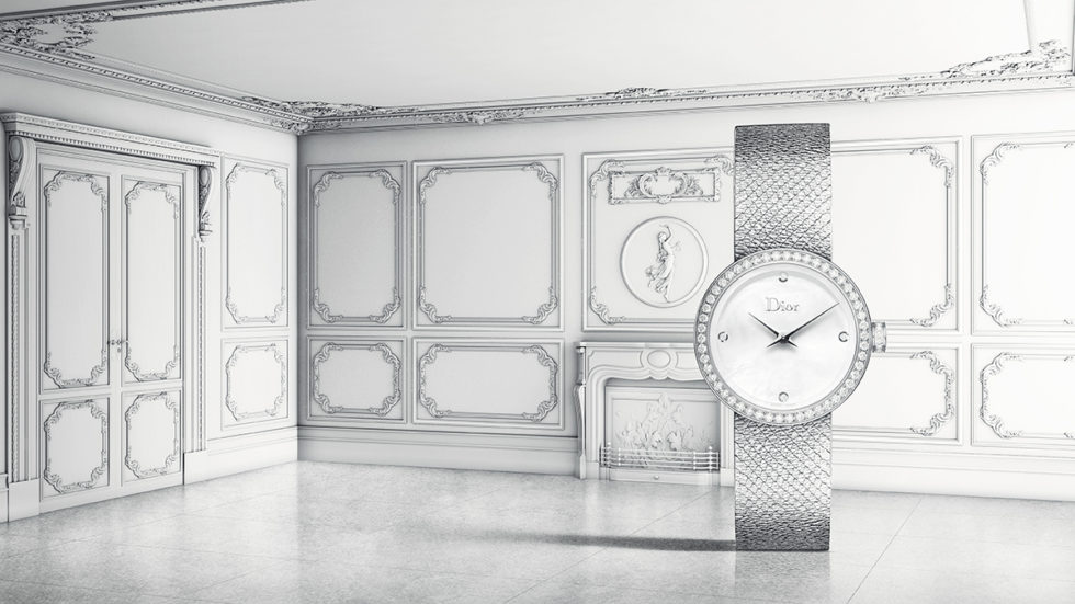 Dior fond 3D blanc - Adeline Habert